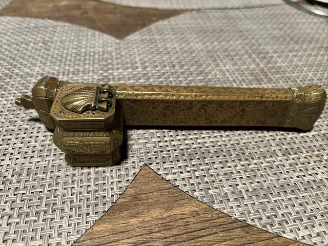 ANCIEN PLUMIER / encrier portatif perse de XIXème/ Old Persian portable ...