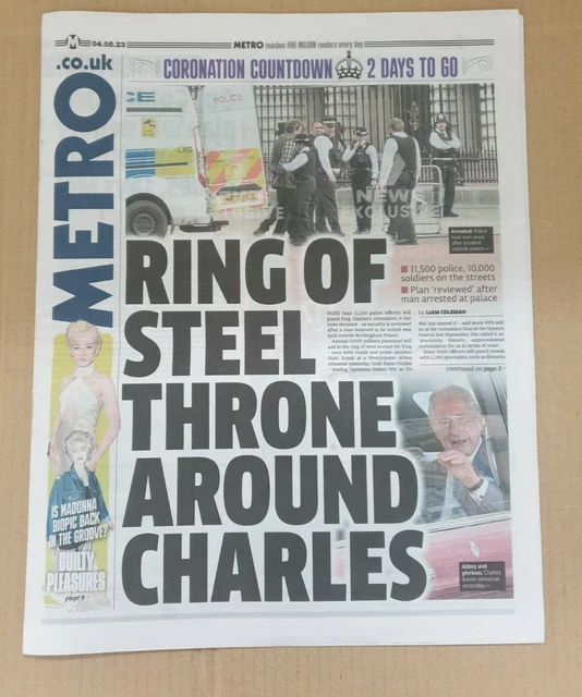 METRO NEWSPAPER Thursday 4th May 2023 £3.99 - PicClick UK