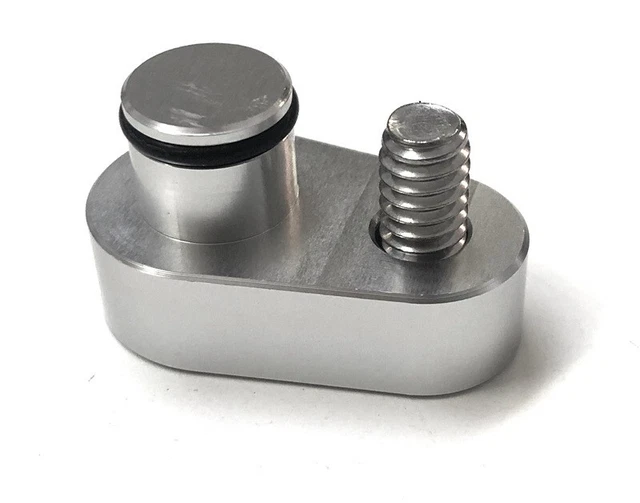 BILLET ALUMINUM TRANSMISSION Plug Kick Down Cable Delete Block Off Plug ...