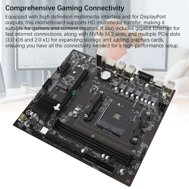 HOT COMPUTER MOTHERBOARD M-ATX B450 Double Channels DDR4 Stable Power ...