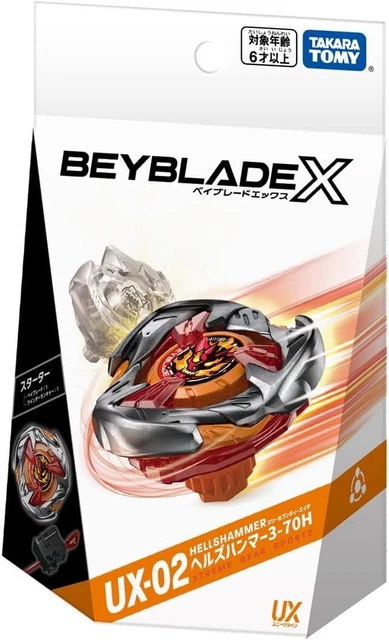TAKARA TOMY BEYBLADE X UX-02 Starter Hell's Hammer 3-70H [NUOVO] EUR 27,24 - PicClick IT