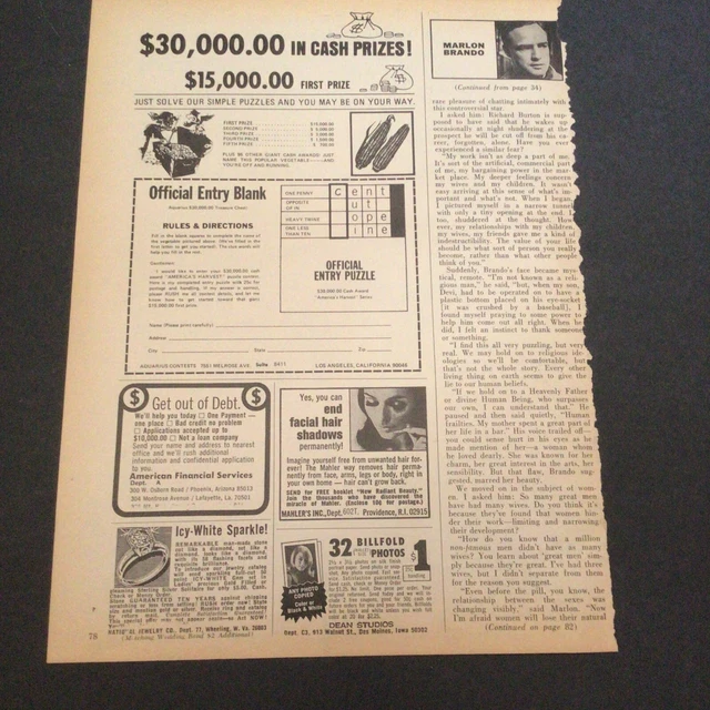 MARK EDEN BUST Developer Ad Clipping Original Magazine Ad Teresa ...