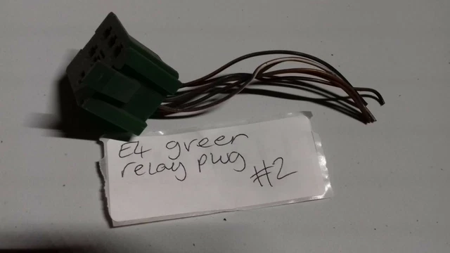 FORD ESCORT MK4 green relay wire and plug - H67 #2 EUR 11,63 - PicClick FR