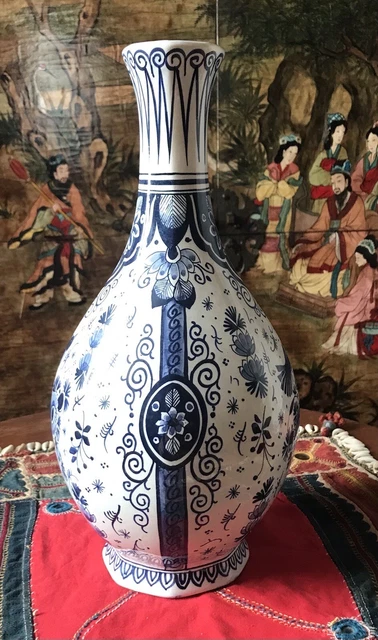 VASE ANCIEN CÉRAMIQUE très bon état h 35cm signé voir photo EUR 120,00 - PicClick FR