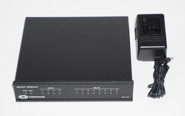 CRESTRON ST-IO MODULE 8 Relay 4 Digital/Analog Input Module ST-10 $175. ...