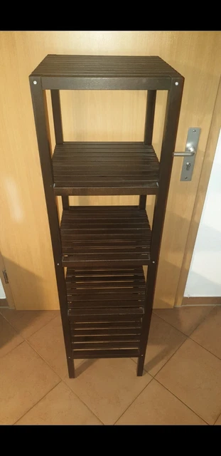 IKEA MOLGER/MUSKAN REGAL / Badregal / dunkelbraun EUR 30,00 - PicClick DE