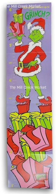 HOW THE GRINCH Stole Christmas Growth Chart for Kids 6' Movie Poster ...