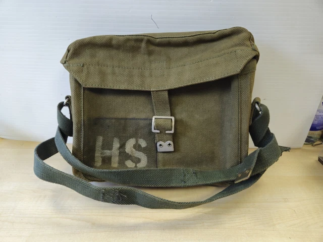 ORIGINAL WW2 BRITISH Army 37 Pattern Satchel Signal / Side Bag webbing ...