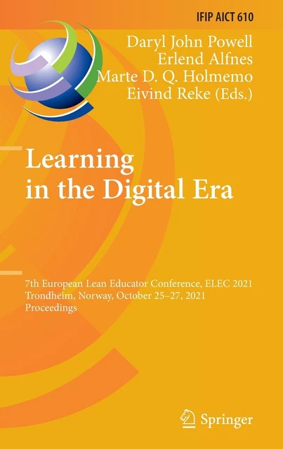 LEARNING IN THE Digital Era, 7th European Lean Educator $177.10 ...