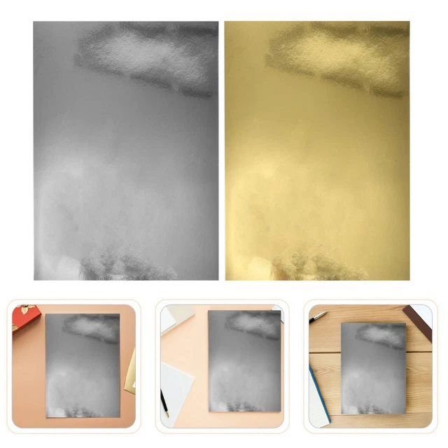 20 SHEETS SHINY Cardstock Paper - Mirror Finish Decorative Foil Sheets ...