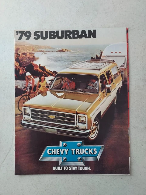 VINTAGE 1979 CHEVROLET Trucks GM Silverado Suburban SUV Brochure ...