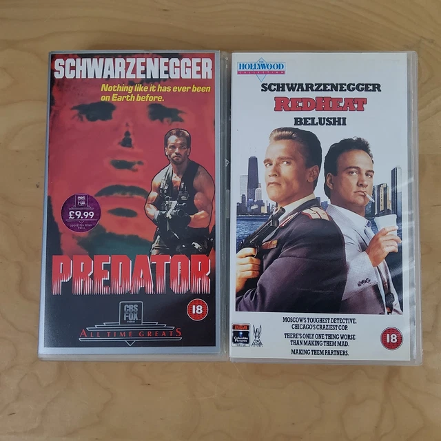 PREDATOR & REDHEAT Uk Pal Vhs Video Cassette Tape Bundle Arnold Schwarzenegger EUR 10,60 ...