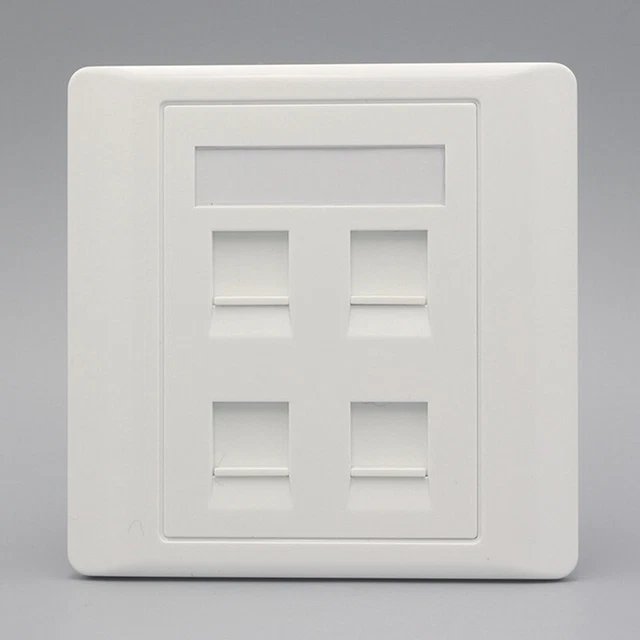 86 TYPE FOUR Ports RJ45 Cat5e Network Lan Panel Socket Keystone ...