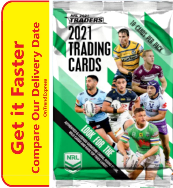 10 X 2021 NRL Traders Rugby League TLA Trading Cards Sealed Packs 100 ...