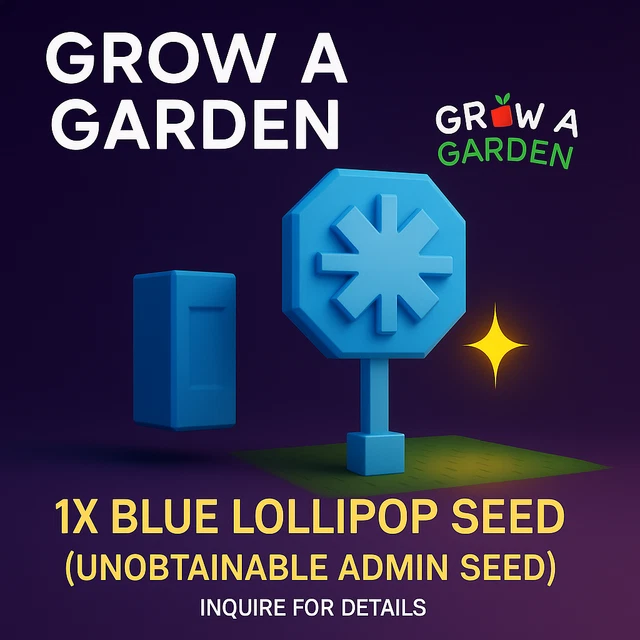 🌱 ROBLOX GROW a Garden 🌟 BLUE LOLLIPOP SEED 🚀 Prompt + Quick Delivery ⚡ ...