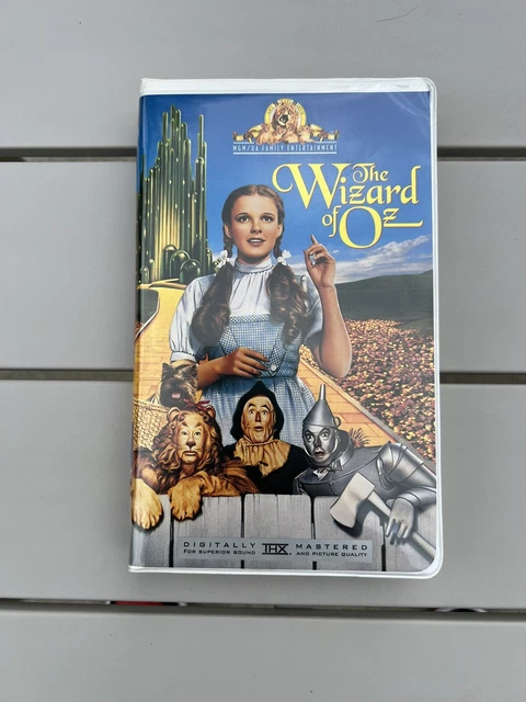 THE WIZARD OF OZ (VHS,1996) 1939 THX Digital Remaster MGM w/ clamshell ...