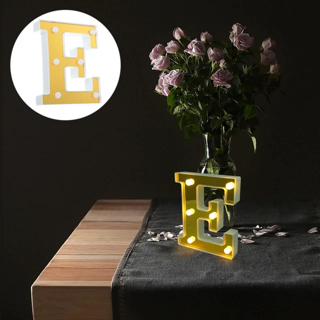 ALPHABET LETTER LED Light Led Desk Table Light Decorative Led Lamp ...