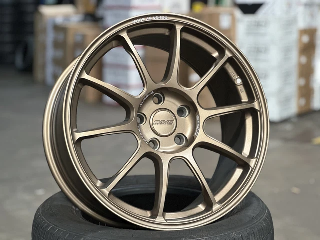 NEUF 18X8.5J AOW ZE40 Flow Formed (4 Wheel) BRONZE 5x112 FIT AUDI BMW ...