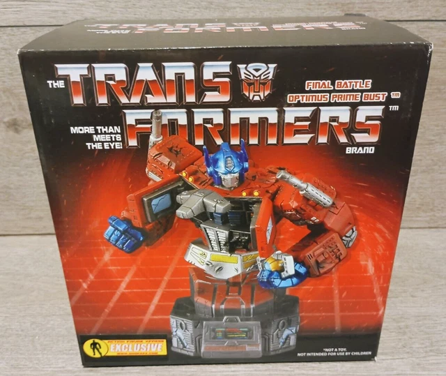 TRANSFORMERS OPTIMUS PRIME Final Battle Bust Diamond Select Limited Ed ...