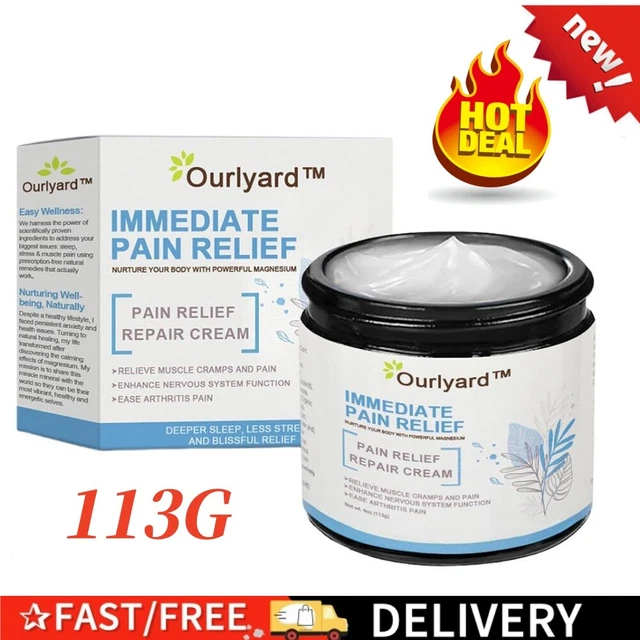 OURLYARD MAGNESIUM PAIN Relief Healing Cream-Professional Joint ...