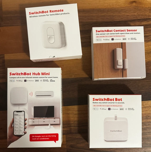 NEW SWITCHBOT SMART Home Bundle! Switchbot, Hub Mini, Remote, Contact ...