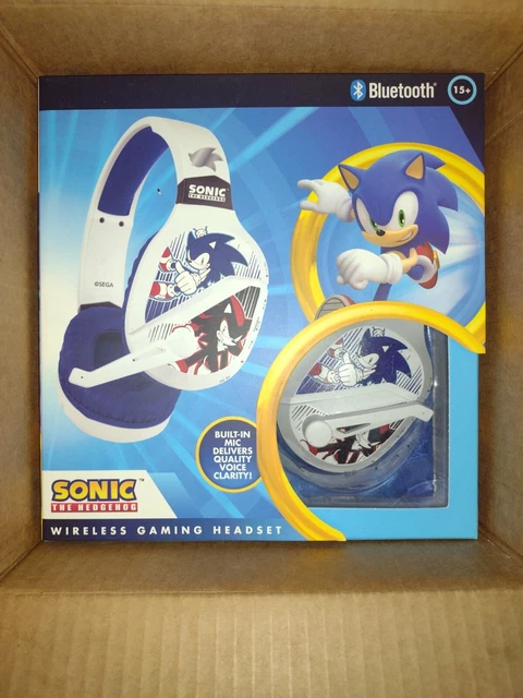 SONIC THE HEDGEHOG Wireless Bluetooth Gaming Headset With Built in Mic ...