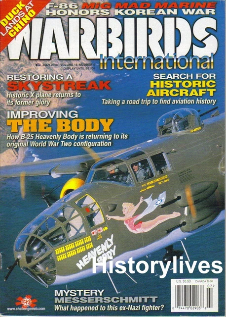 WARBIRDS INT. JULY 00 Messerschmitt Nazi Fighter Skystreak X Plane ...