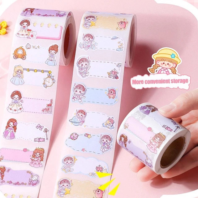 300PCS/ROLL CUSTOM LABELS Sticker Handwritten Tag Sticker Name Sticker ...