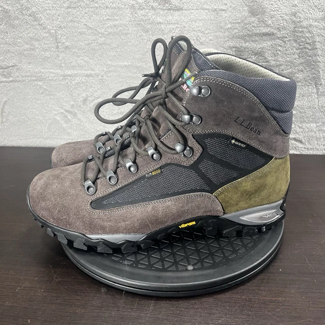 L.L. BEAN MEN'S Size 11M Bigelow GORE-TEX Hiking Brown Suede Lace Up ...