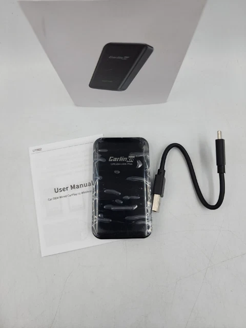 GARLIN KIT CPC200-U2W Plus Black Wired CarPlay to Wireless CarPlay ...