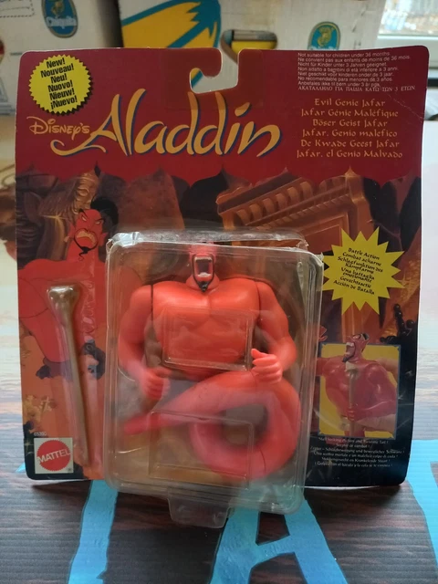 DISNEY MATTEL RED Genie Evil Jafar Aladdin Figure 1993 Vintage RARE Con ...
