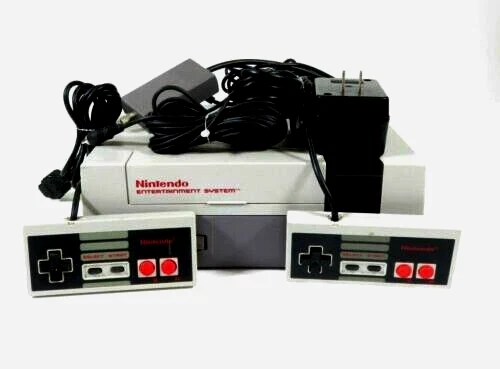 NINTENDO NES ORIGINAL Console Sytem Super Mario Bros. OEM Controllers ...
