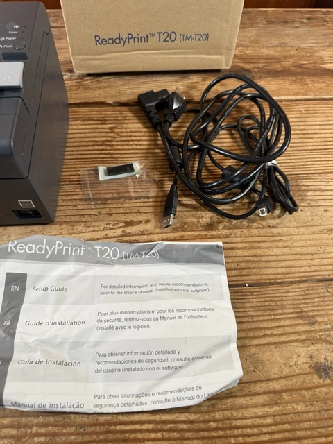 EPSON TM-T20 M249A Compact Thermal POS Receipt Printer USB - Open Box ...