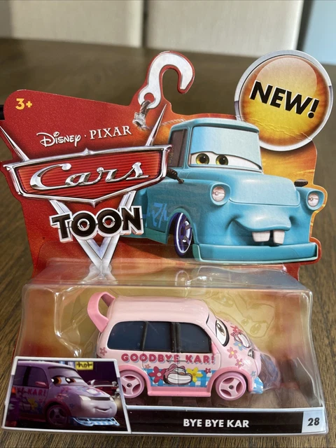 DISNEY PIXAR CARS Toon BYE BYE CAR 28 Goodbye Kar Pink Tokyo Mater RARE ...
