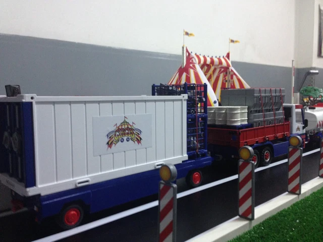 PLAYMOBIL CIRCUS CUSTOM. Camion Con Rimorchio EUR 100,00 - PicClick IT