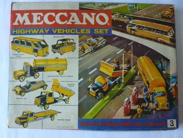 MECCANO HIGHWAY VEHICLES set AND conversion set circa 1960s/1970s sets ...