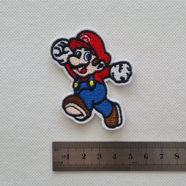 SUPER MARIO BROS Game Comic Cartoon Patches Badges Iron On Sew On £2.19 ...