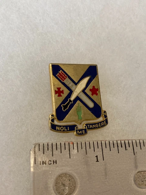 AUTHENTIC US ARMY 2nd Infantry Regiment Unit DI DUI Insignia Crest V-21 ...