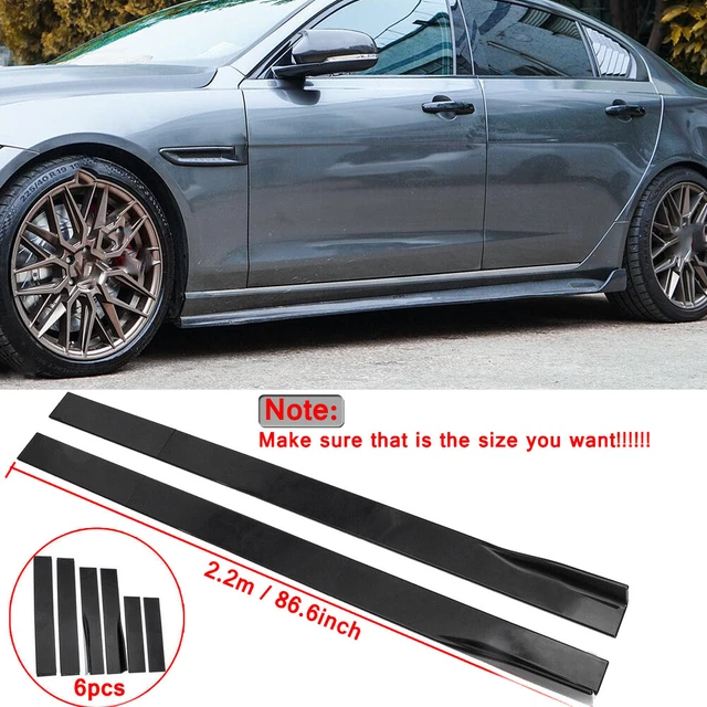 86.6'' GLOSSY CAR Side Skirts Extension For Jaguar XE X760 XF X260 XJ ...