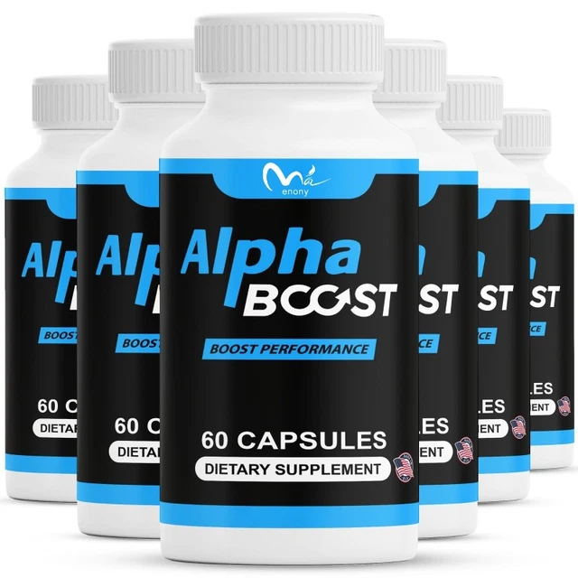 ( 6 PACK ) Alpha Boost Advanced Supplement for Men with Natural ...