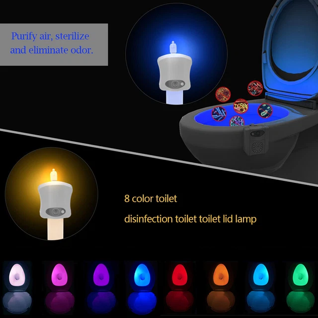 LUMINARIA TOILET HANGING Backlight Smart Battery Powered WC LED Seat ...