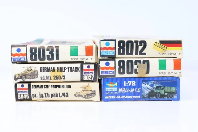 ESCI & TRUMPETER 1:72 Scale Selection of Military Vehicle Kits x6 £0.99 ...