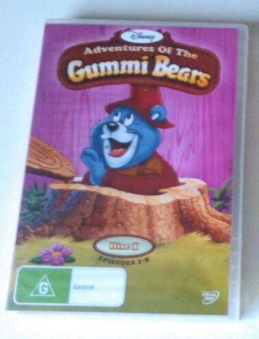 ADVENTURES OF THE GUMMI BEARS VOLUME 1 dvd REGION 4 disney RARE cartoon ...