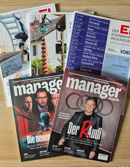 MANAGER MAGAZIN / Juli + August 2025 Zeitschrift Wirtschaft Eisenbahn ...