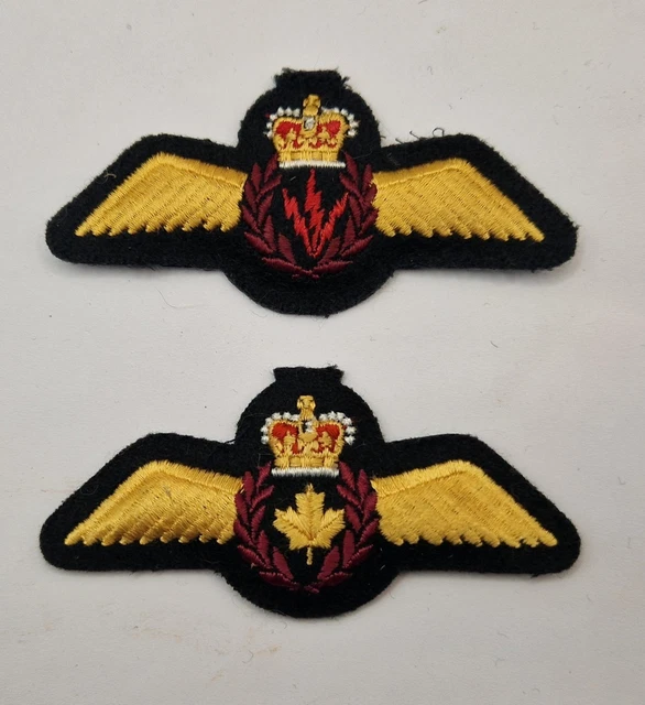 POST WW2 ORIGINAL Canadian Air Force Pilots Wings / Radio Operator ...