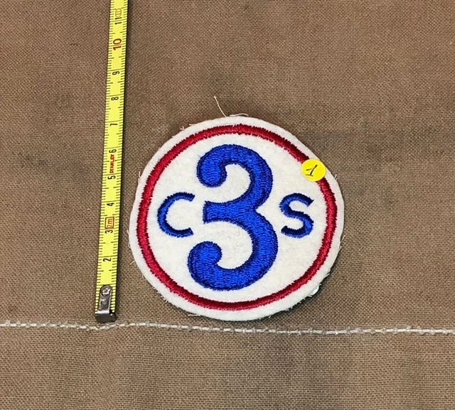 Patch Insigne Feutrine Us Army 3 ème Corps Original Ww 1 Ww 2 Eur 8