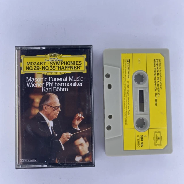 MOZART SYMPHONIES NO.29 No.35 Haffner Wiener Philharmoniker Mc Cassette ...