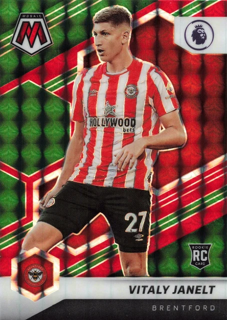 2021-22 PANINI MOSAÏQUE Pl Vitaly Janelt Brentford Rouge Vert #79 EUR 4 ...