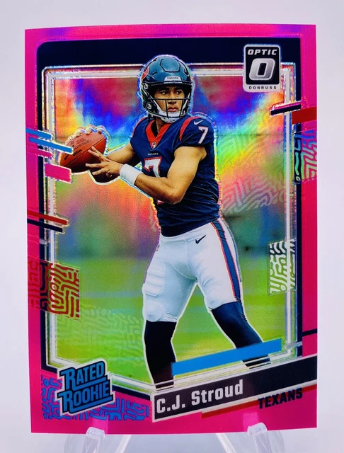 2023 DONRUSS OPTIC CJ STROUD rosa ologramma Rookie Prizm #244 Texans RC EUR 70,80 - PicClick IT