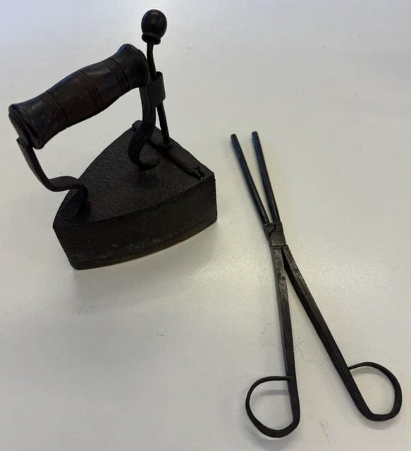 VICTORIAN ANTIQUE KENDRICK Cast Iron & Brass Box Iron Slug, Also With ...